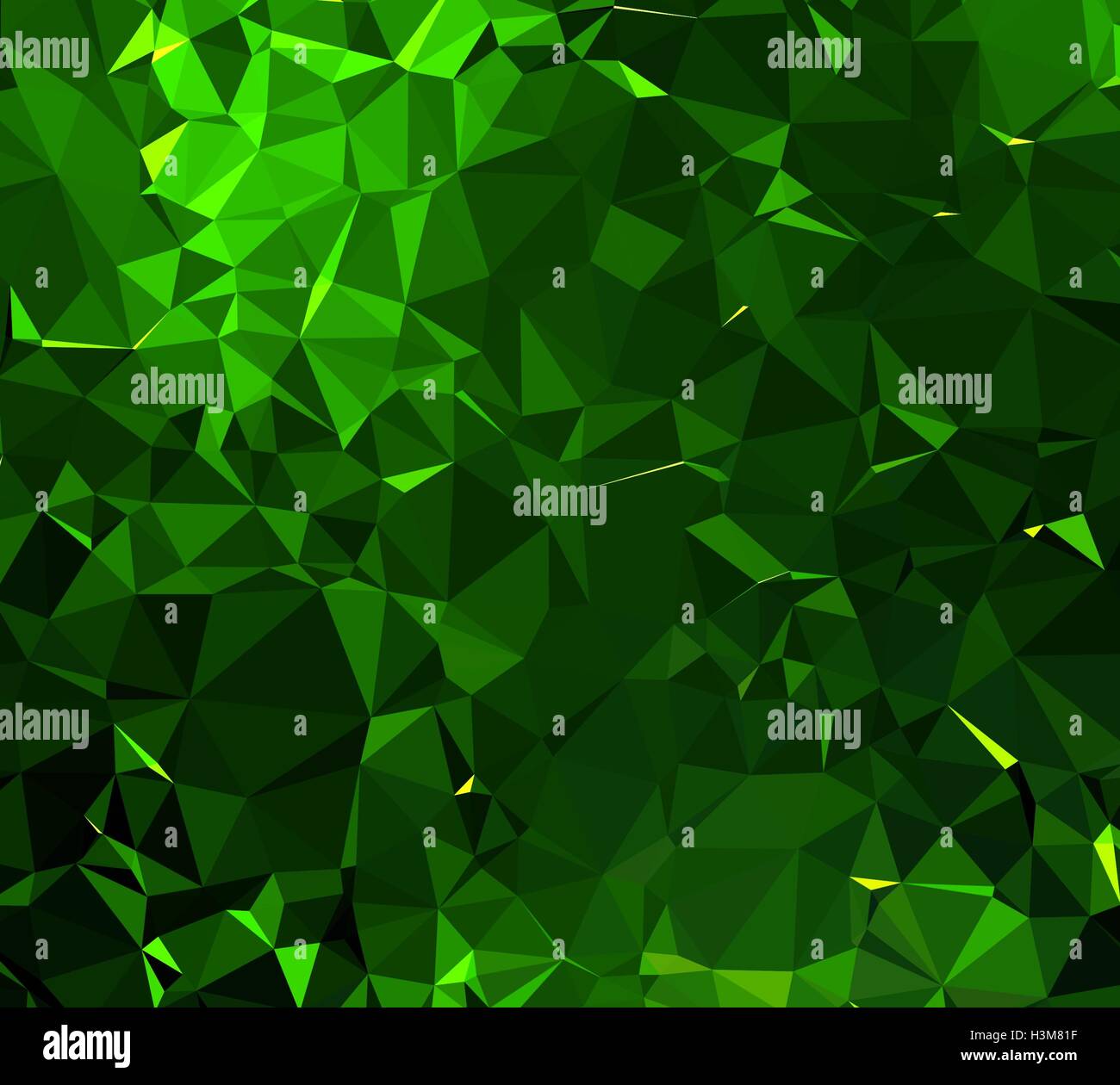 Abstract 3d green polygonal and low poly background. Background with ...
