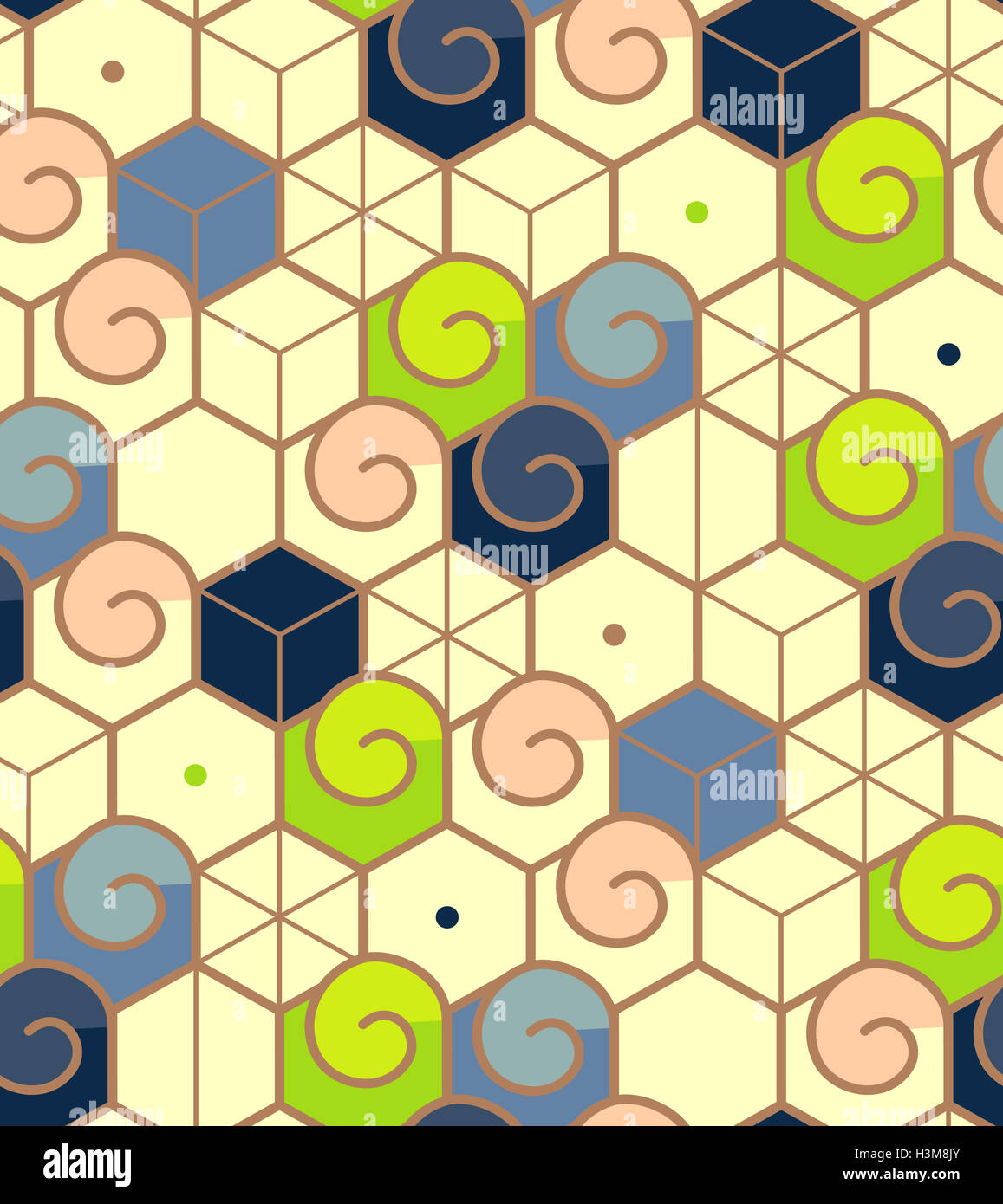 Geometric abstract seamless pattern. Linear motif background. Colorful ...