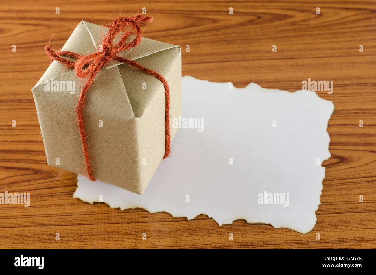 gift box with paper Stock Photo - Alamy