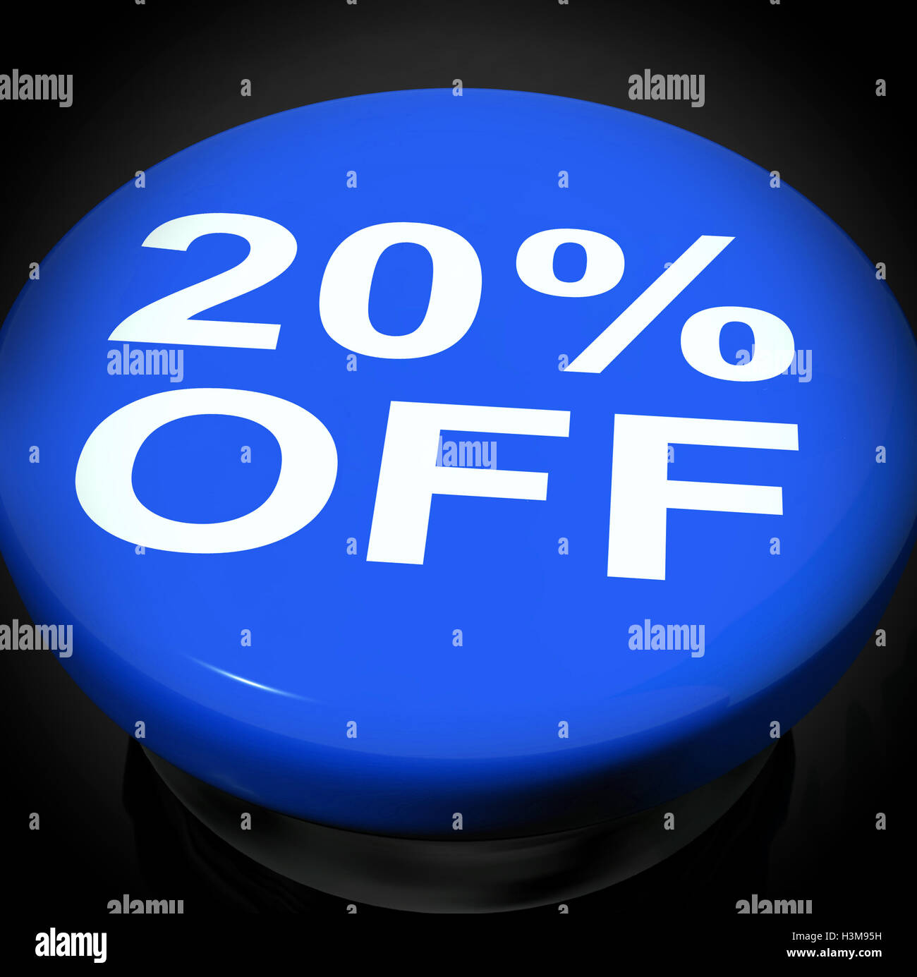 Twenty Percent Switch Shows Sale Discount Or 20 Off Stock Photo - Alamy