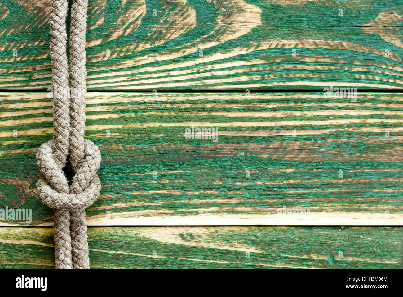 Marine rope knotted Stock Photo - Alamy