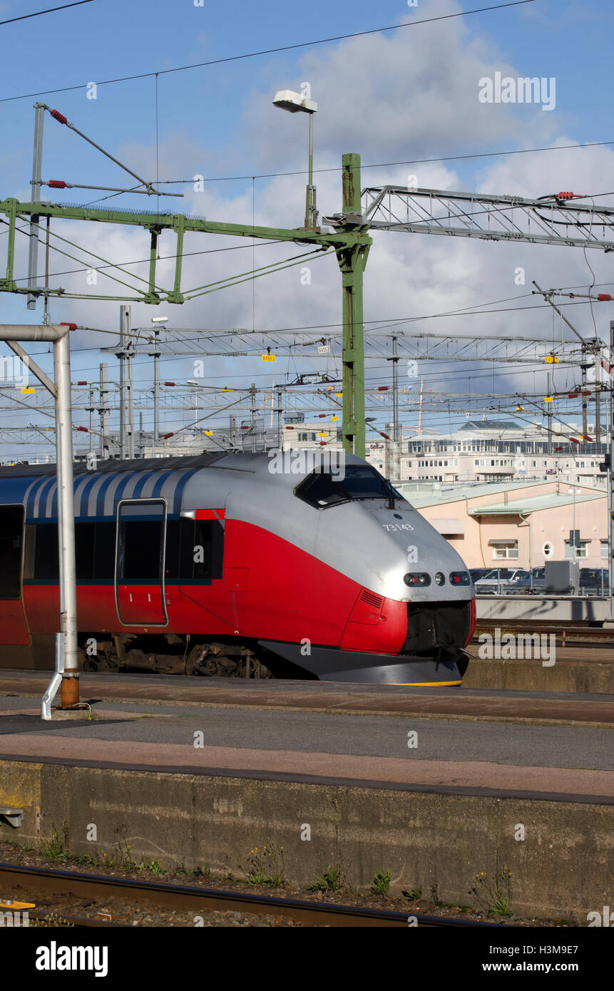 electric train set,gothenburg central station Stock Photo - Alamy