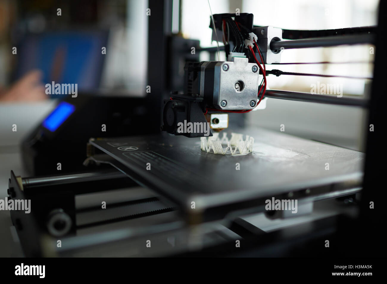 Modern 3d printer at workplace of architect Stock Photo - Alamy
