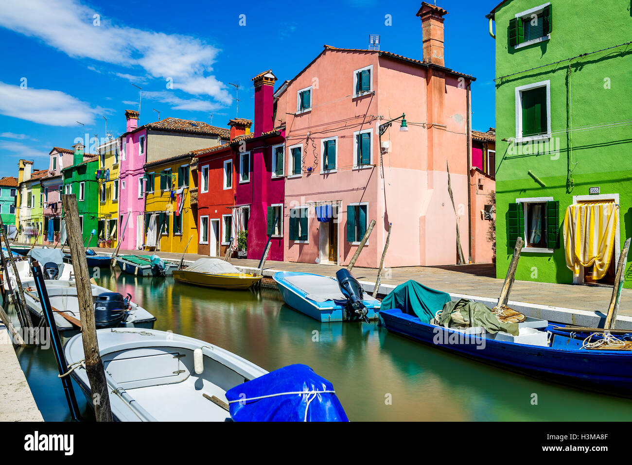Burano village near Venise Stock Photo - Alamy