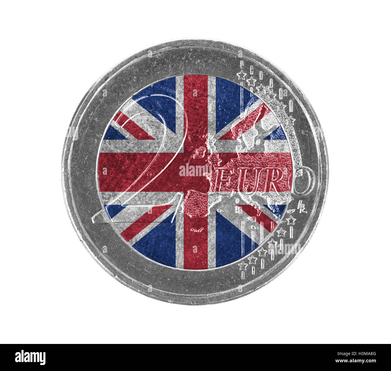 Euro coin, 2 euro Stock Photo - Alamy
