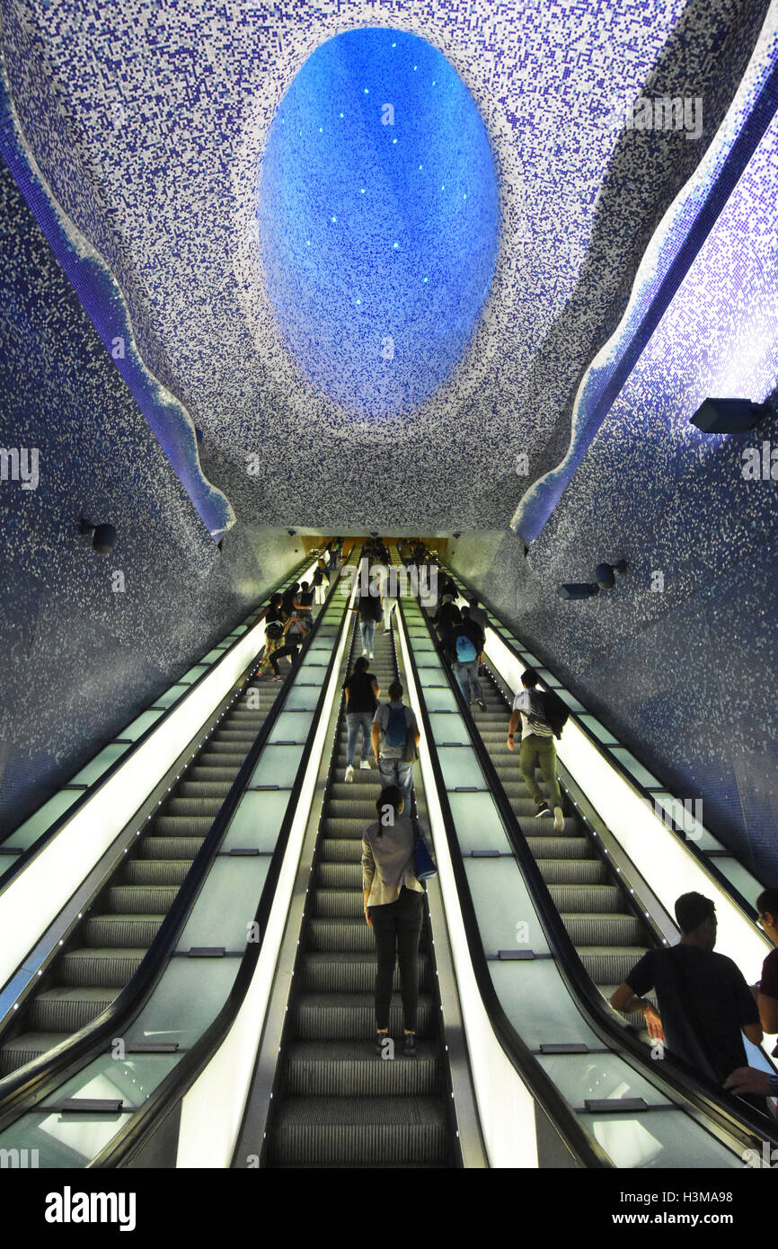 The Underground Metro system in Naples, Italy Stock Photo - Alamy