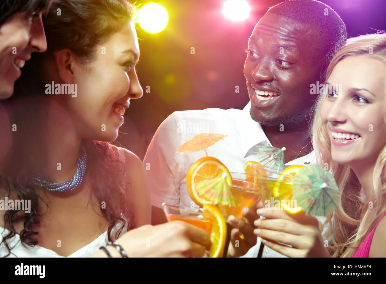 Friends at party Stock Photo - Alamy