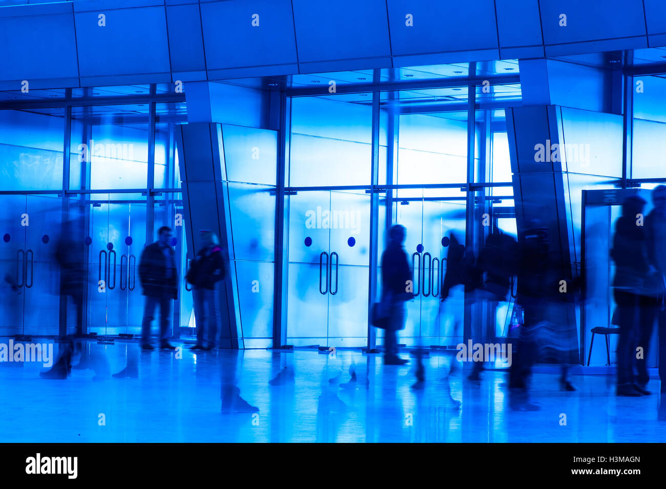 Exit the building and reaching people Stock Photo - Alamy