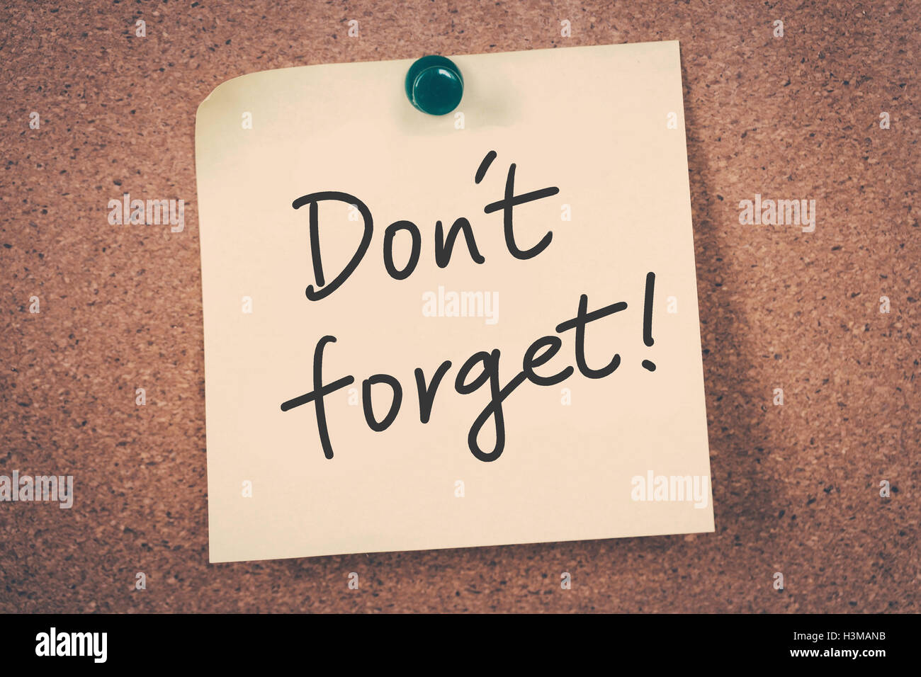 Dont forget sign hi-res stock photography and images - Alamy