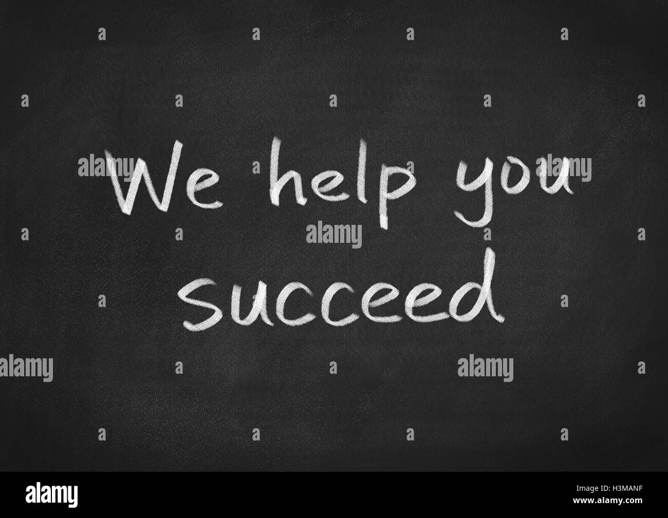 we help you succeed Stock Photo - Alamy