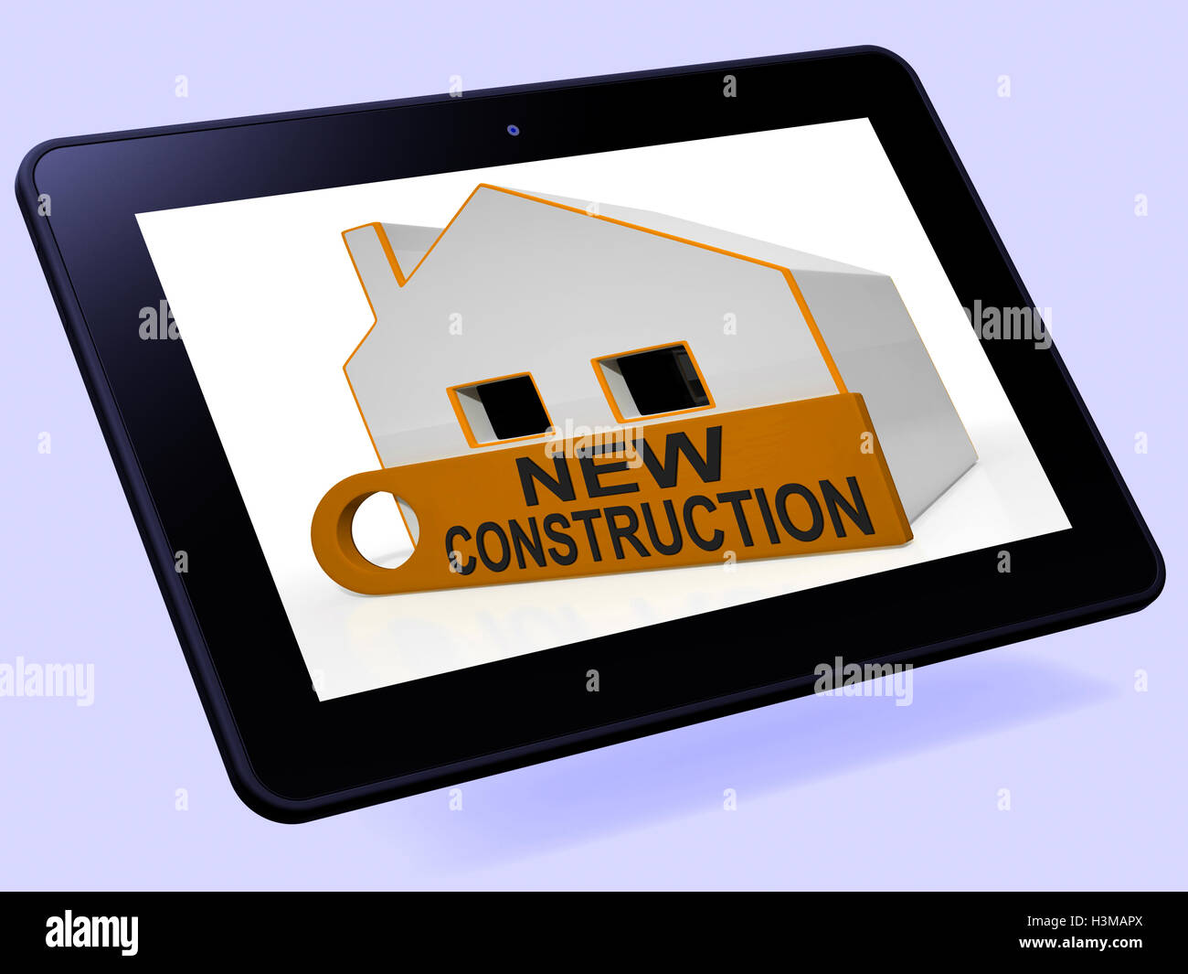 New Construction House Tablet Means Brand New Home Or Building Stock ...