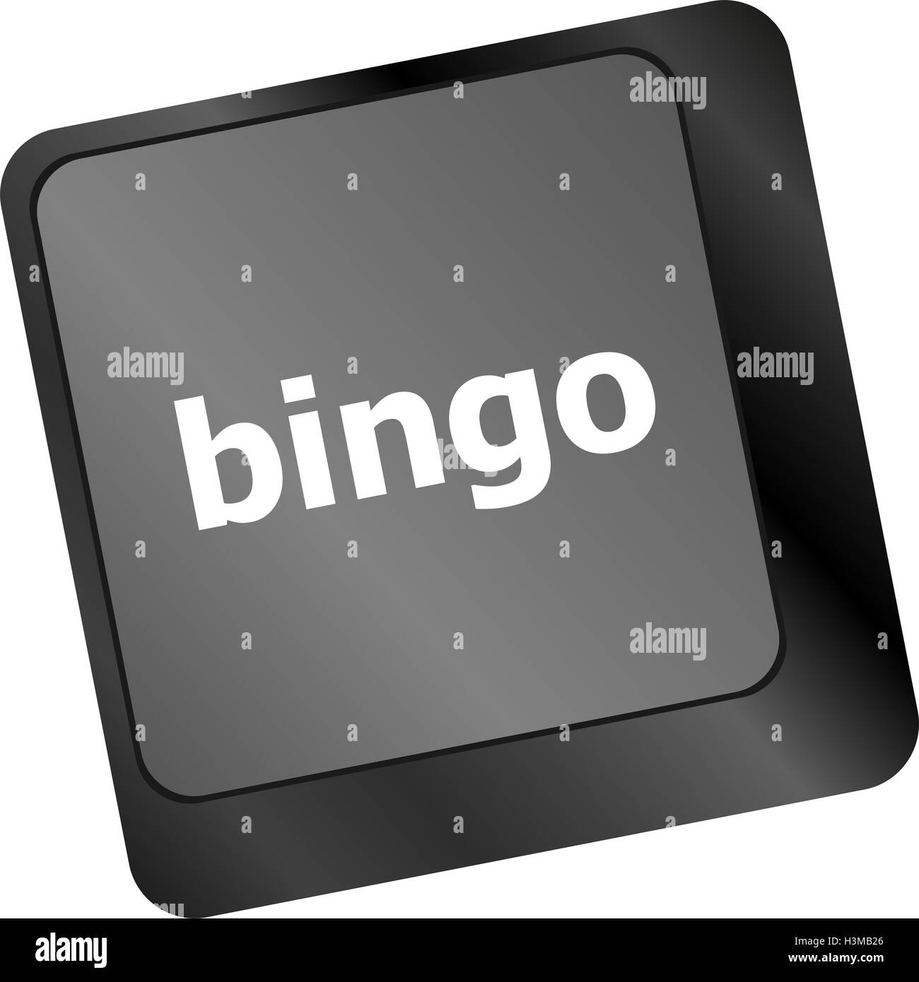 bingo button on computer keyboard keys Stock Photo - Alamy