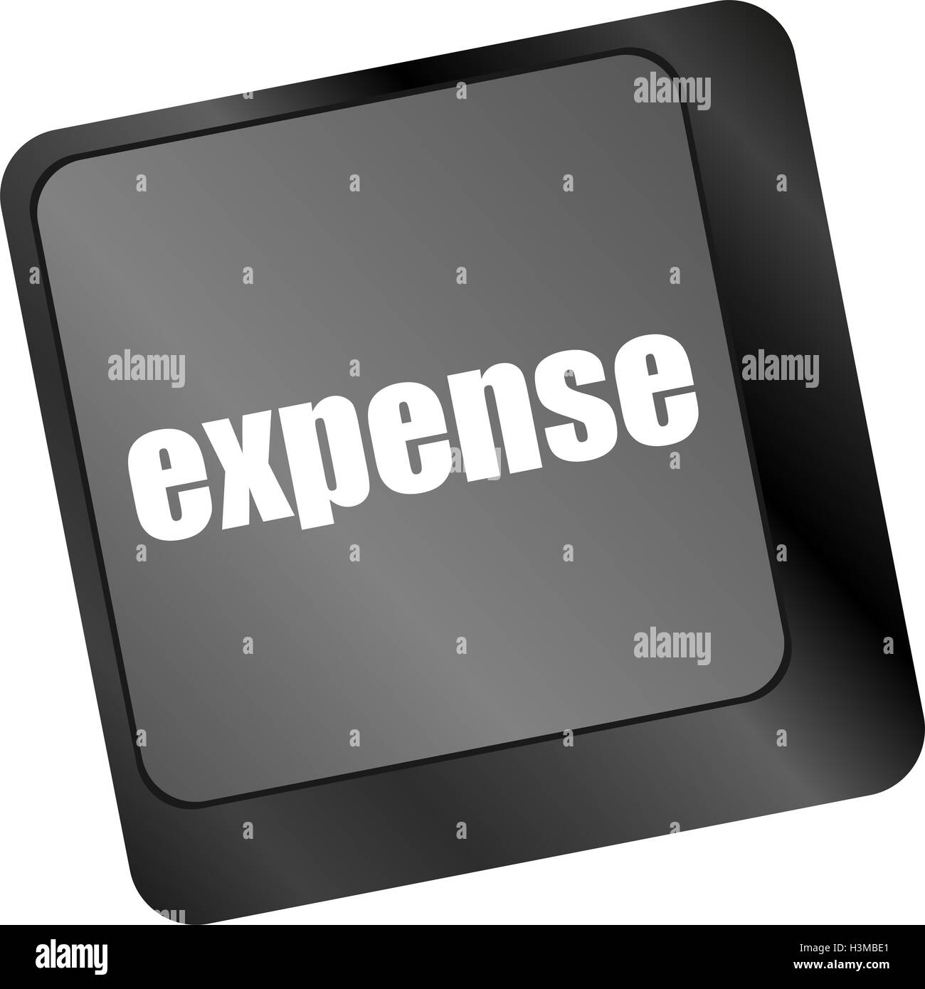 expense button on the keyboard close-up Stock Photo - Alamy