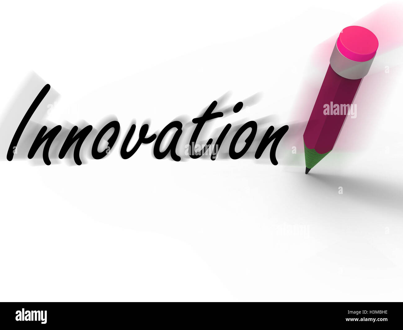Innovation and Pencil Displays Ideas Creativity and Imagination Stock ...