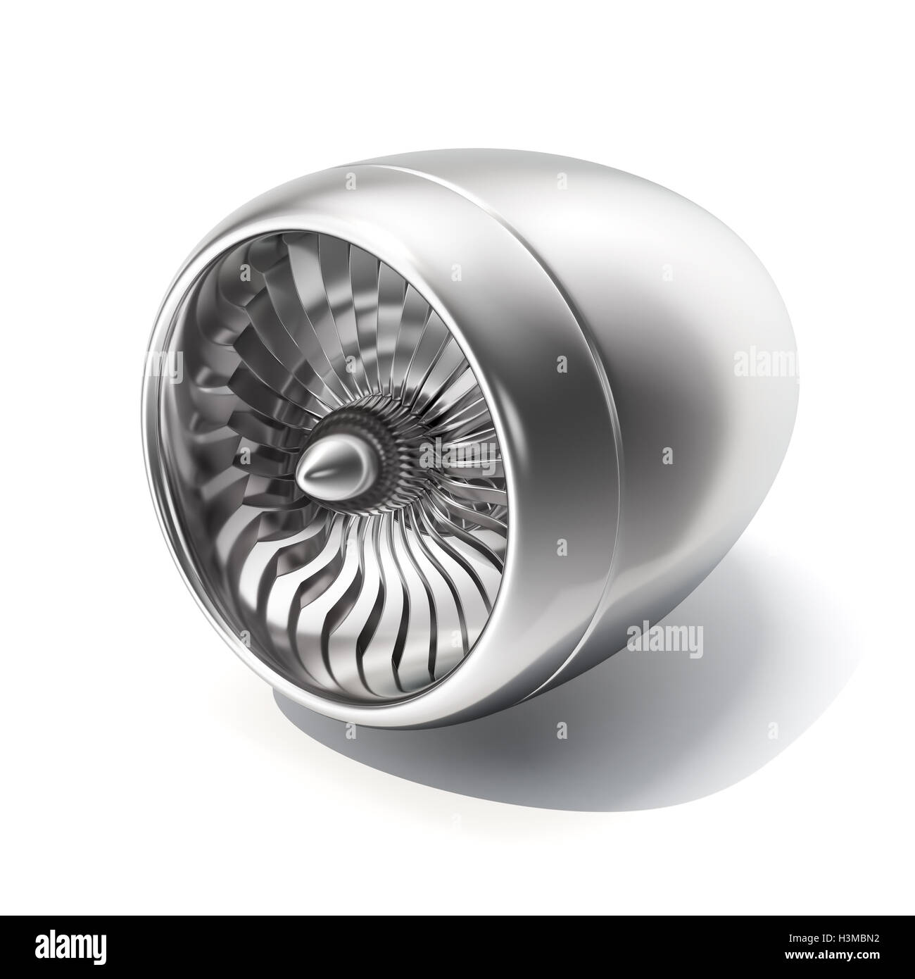 Jet engine isolated on white background. 3d rendering Stock Photo - Alamy