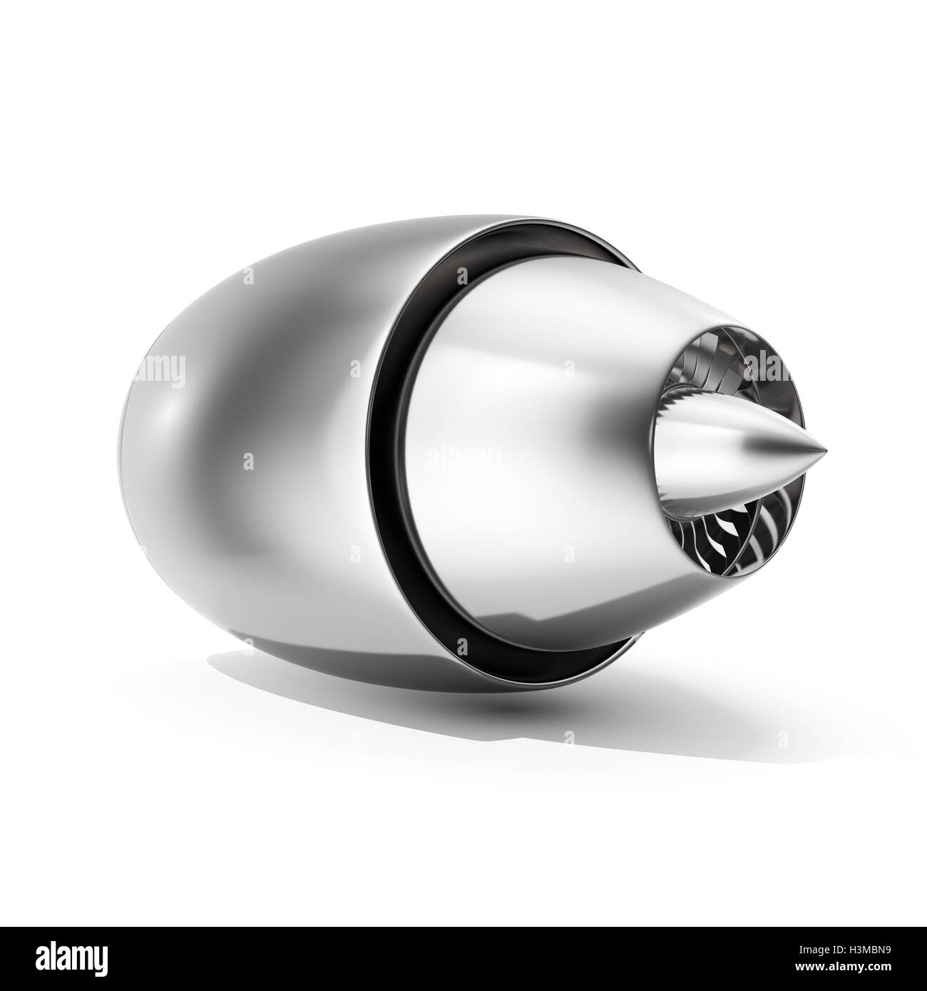 Jet engine isolated on white background. 3d rendering Stock Photo - Alamy