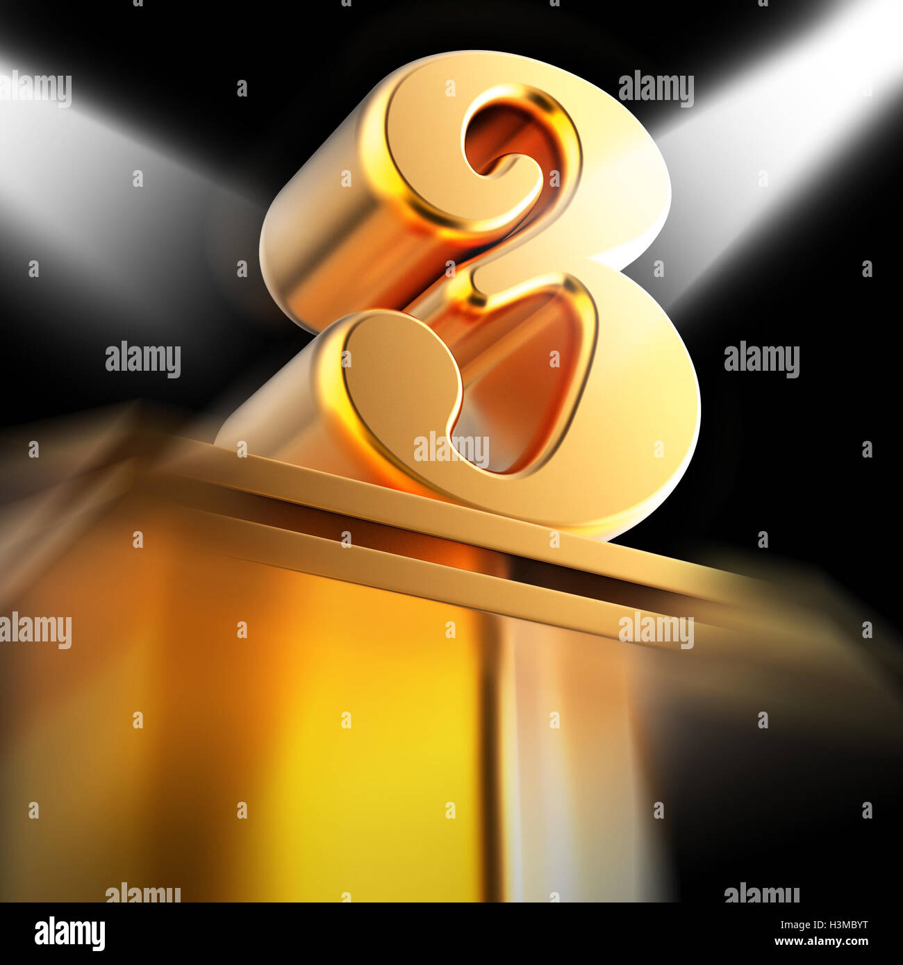 Number 3 displays hi-res stock photography and images - Alamy