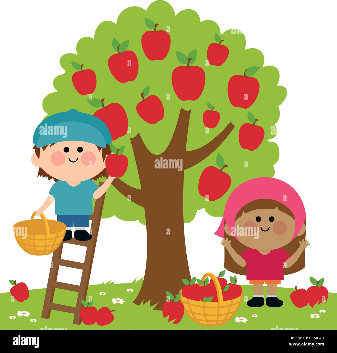 Cute Apple Tree Clip Art