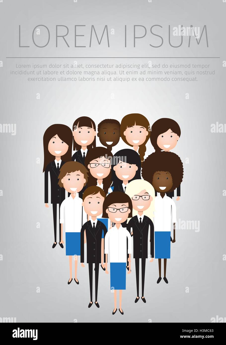 vector flat illustration of women business Stock Vector Image & Art - Alamy