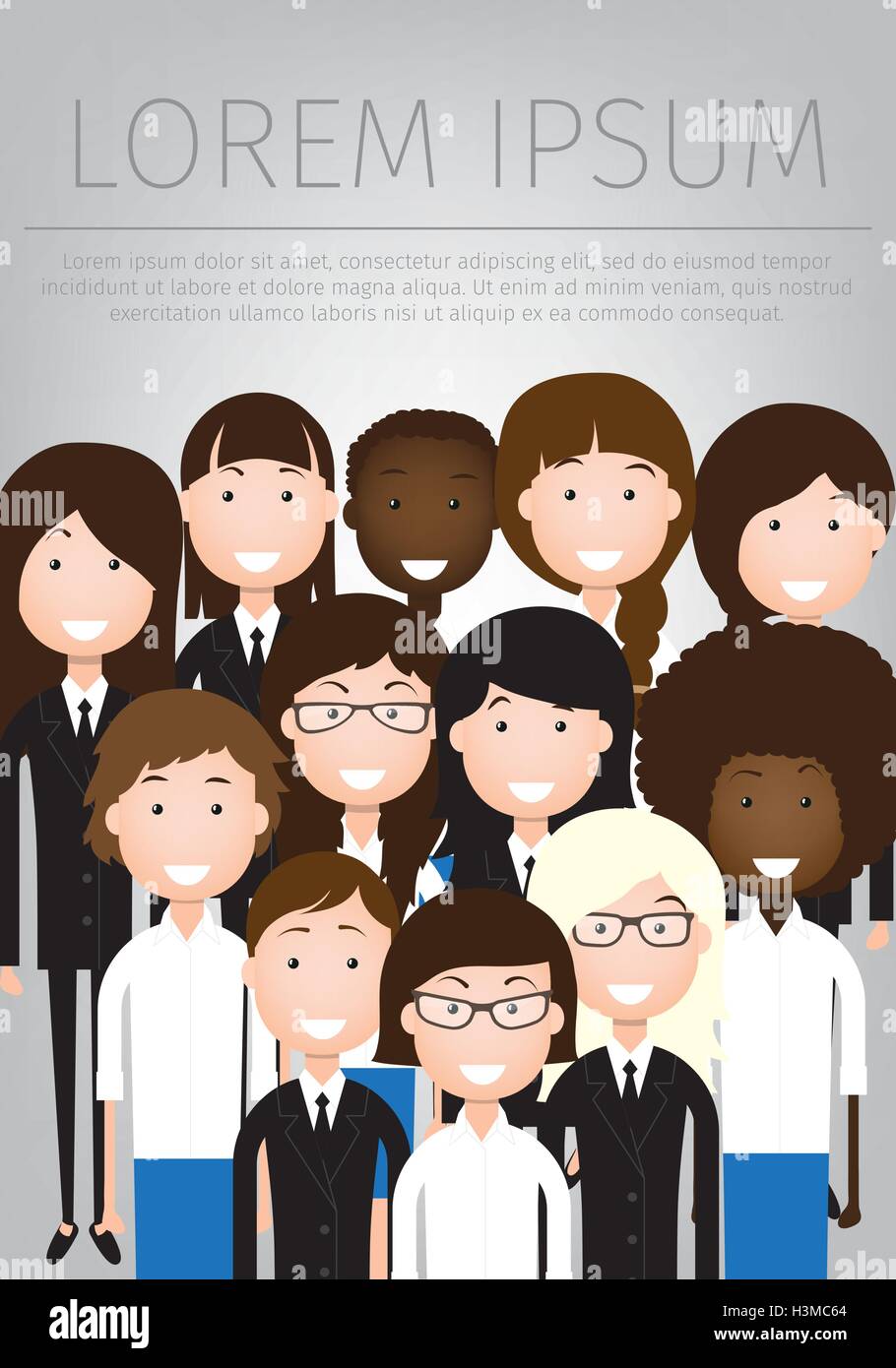 Business women group Stock Vector Images - Alamy