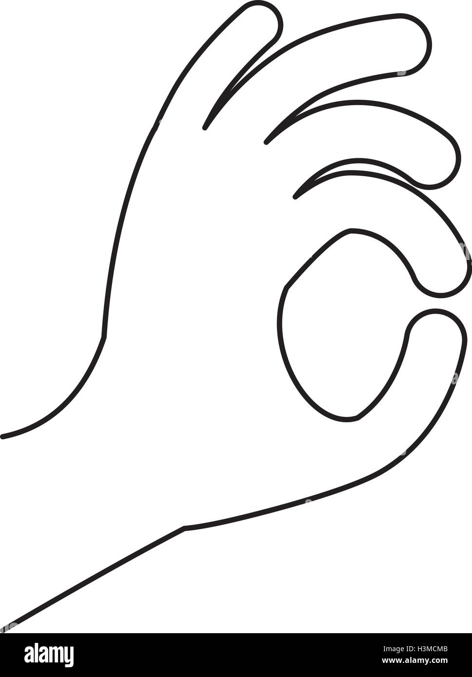 Isolated human hand design Stock Vector Image & Art - Alamy