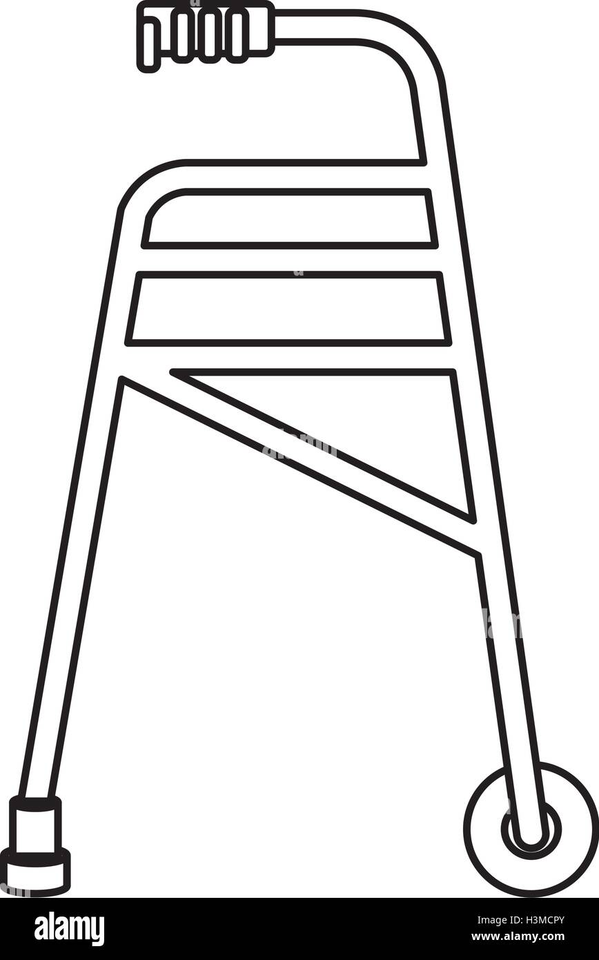 Isolated crutch for disabled people design Stock Vector Image & Art - Alamy