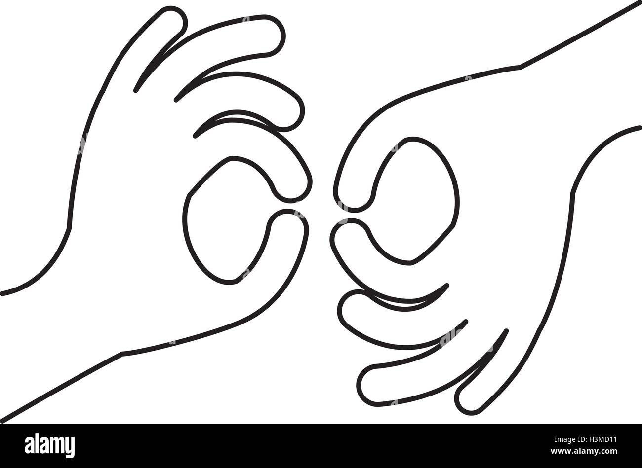 Isolated human hand design Stock Vector Image & Art - Alamy