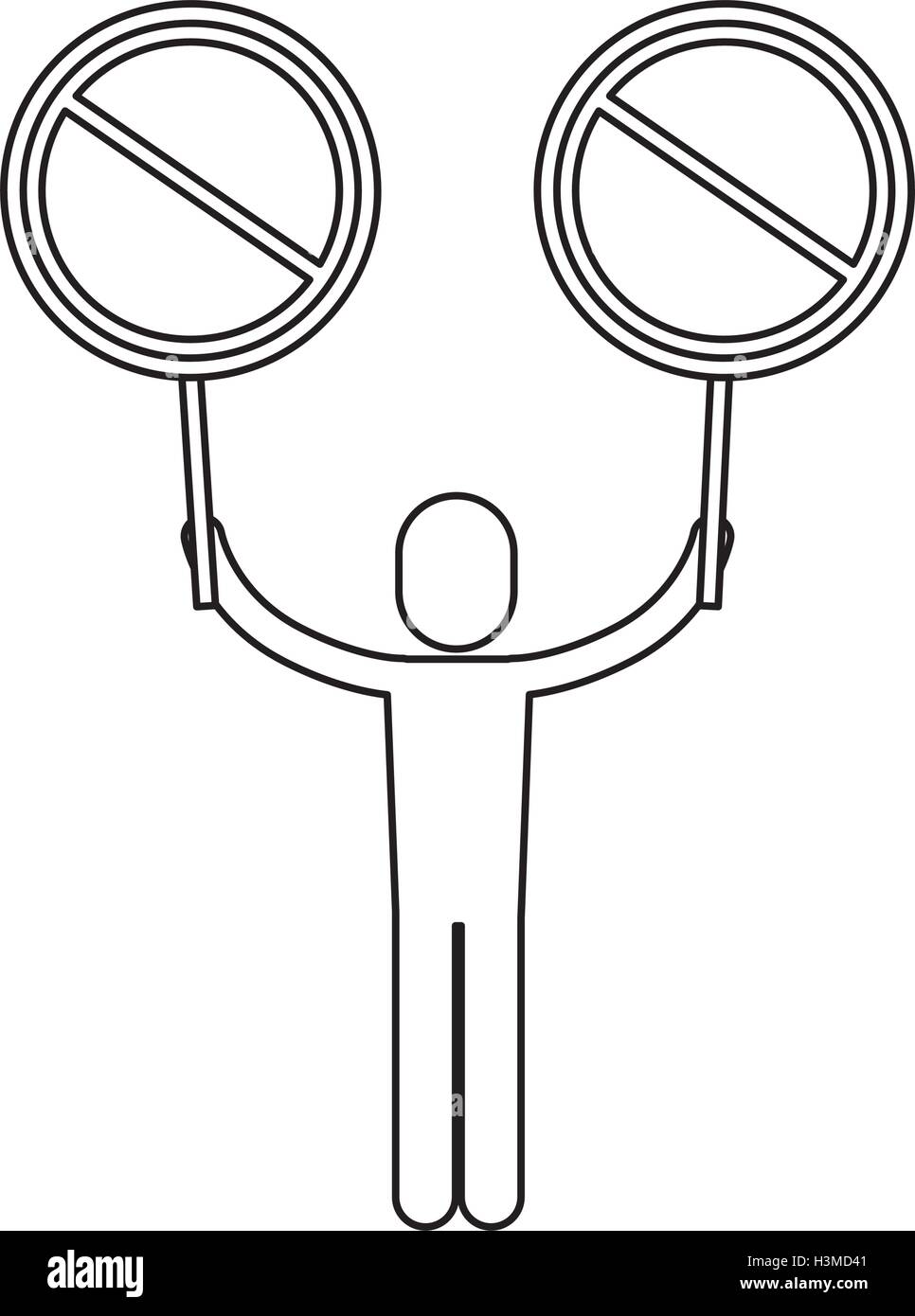 Pictogram with road sign design Stock Vector Image & Art - Alamy