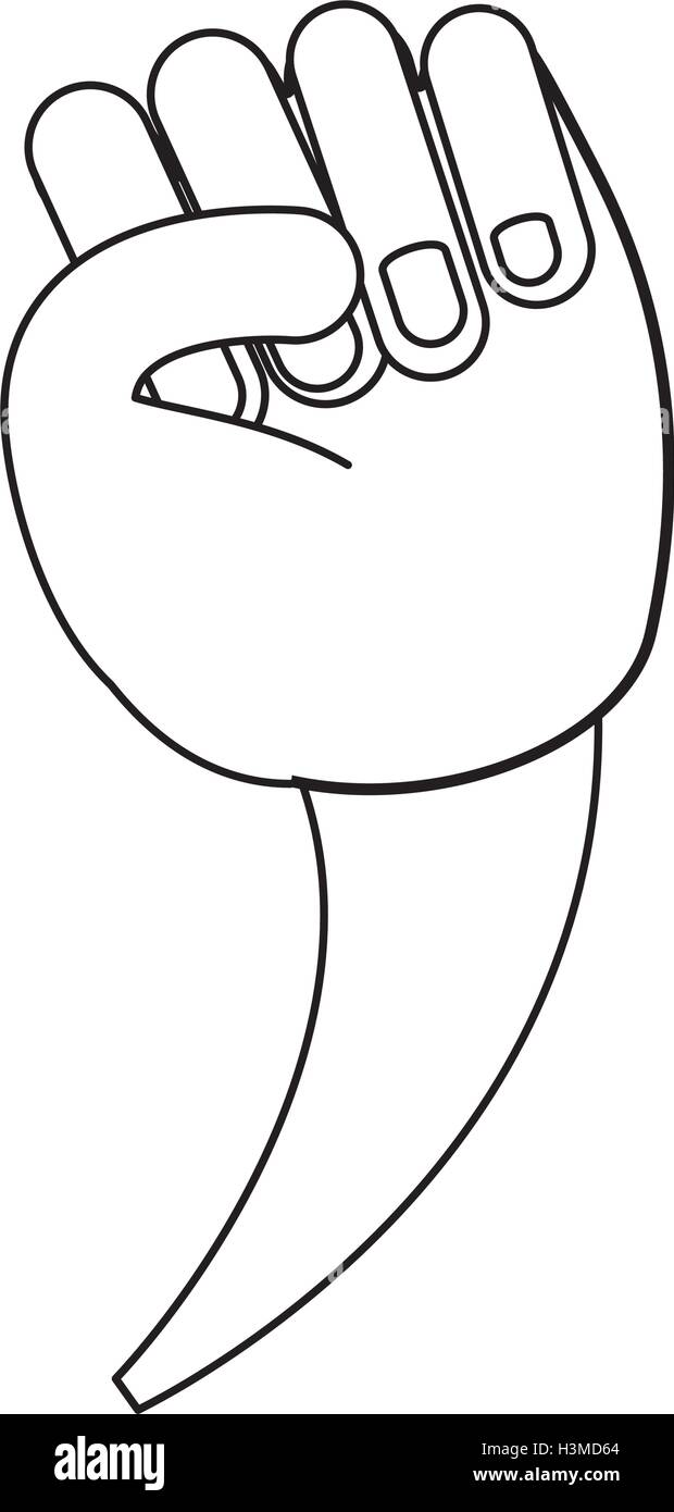 Isolated human hand design Stock Vector Image & Art - Alamy