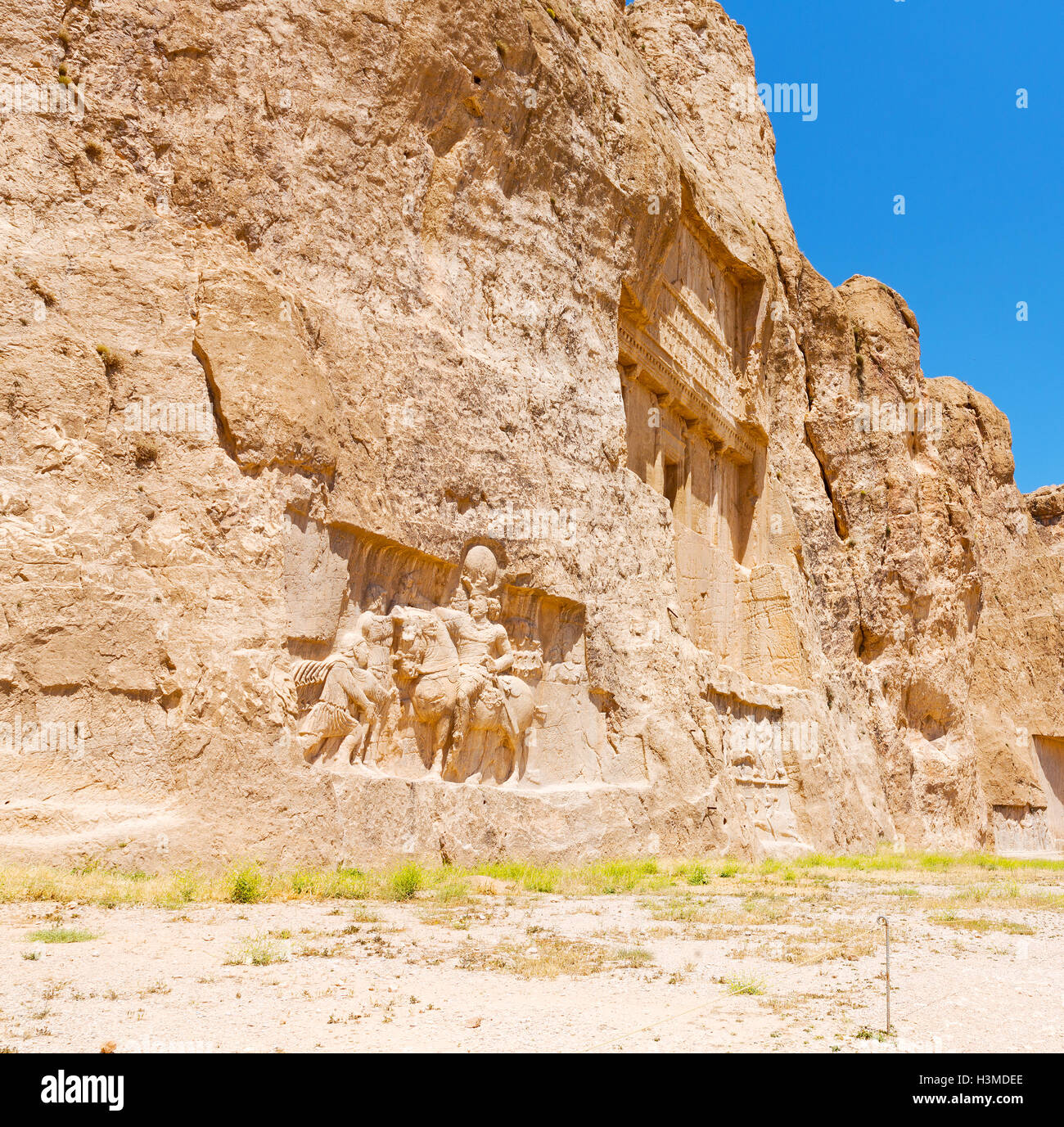 in iran near persepolis the old ruins historical destination monuments ...