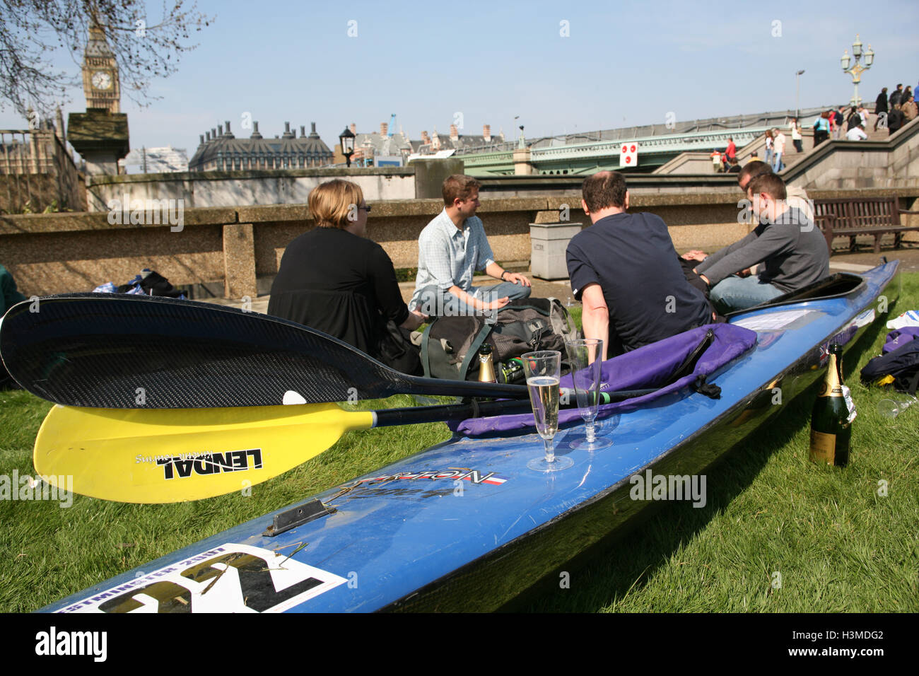 Celebratory bottle of champagne at the finish line. ©Paul Quayle Stock ...