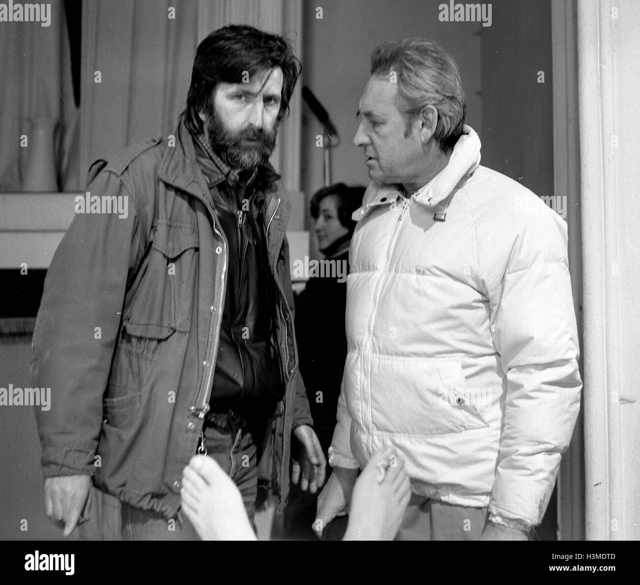 ANDRZEJ WAJDA and EDWARD KLOSINSKI on the set of Man of Iron Poland's ...