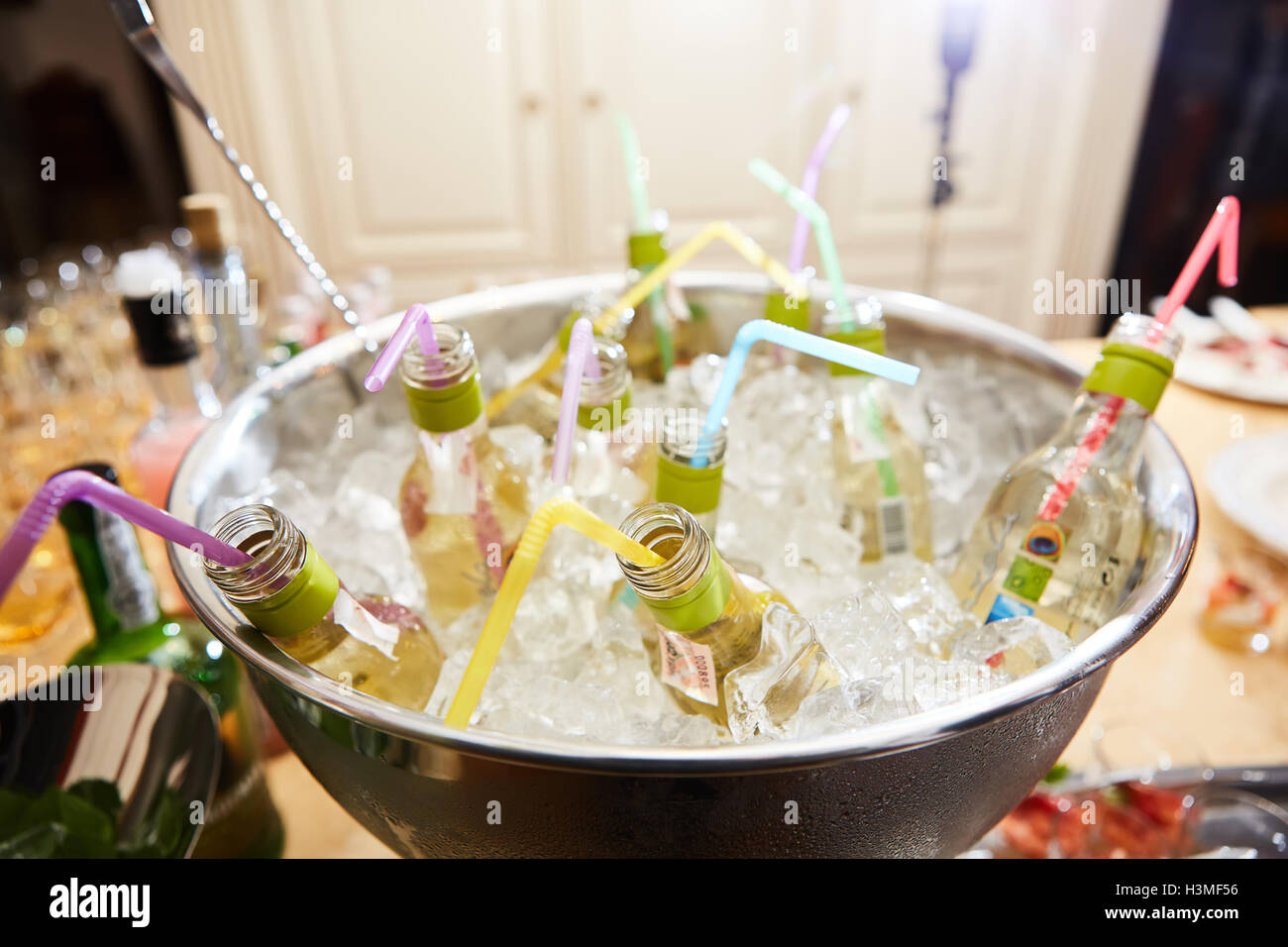 Bottles soft drinks in ice hi-res stock photography and images - Alamy