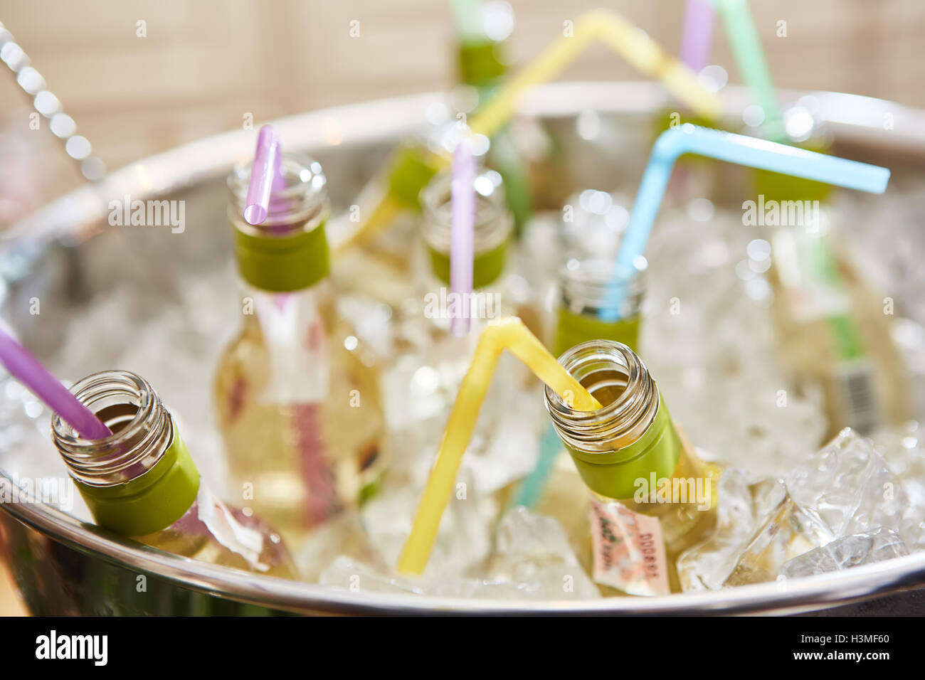 Bottles soft drinks in ice hi-res stock photography and images - Alamy