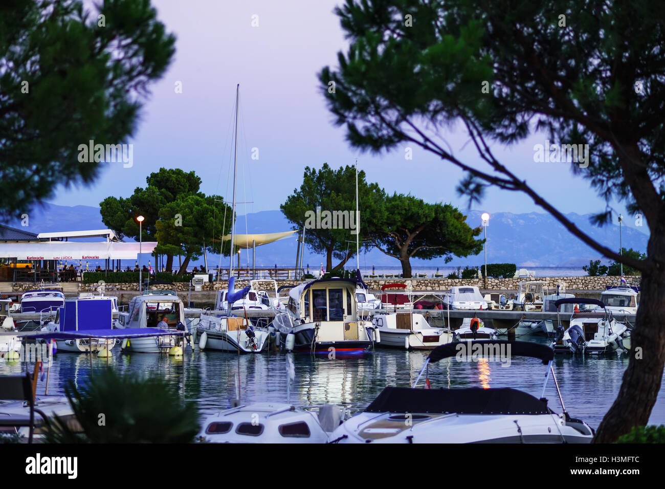 Ships and yachts on Adriatic sea, Croatia, summer time Stock Photo - Alamy
