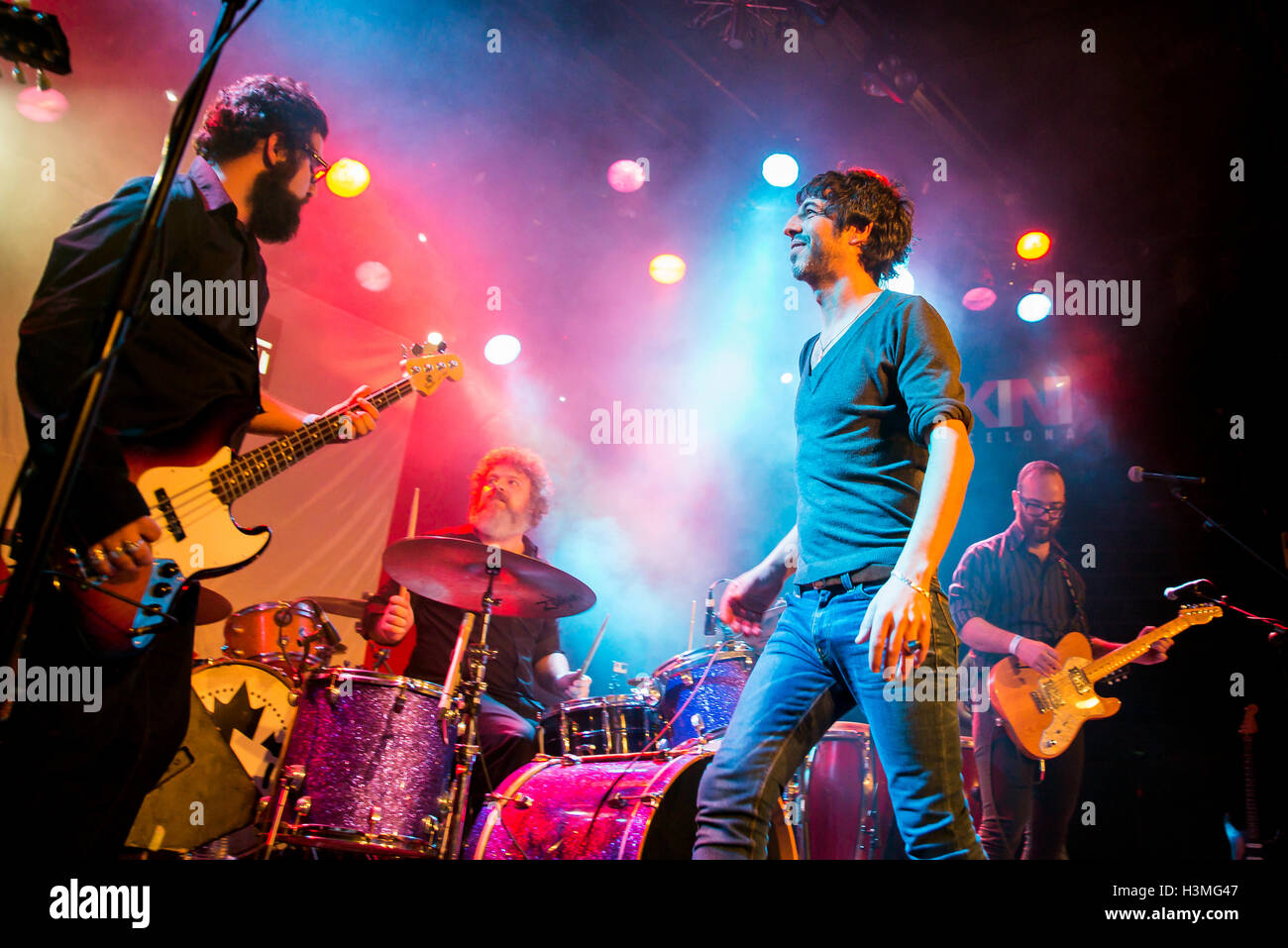 BARCELONA - FEB 20: Mi Capitan (band) performs at Bikini stage on ...