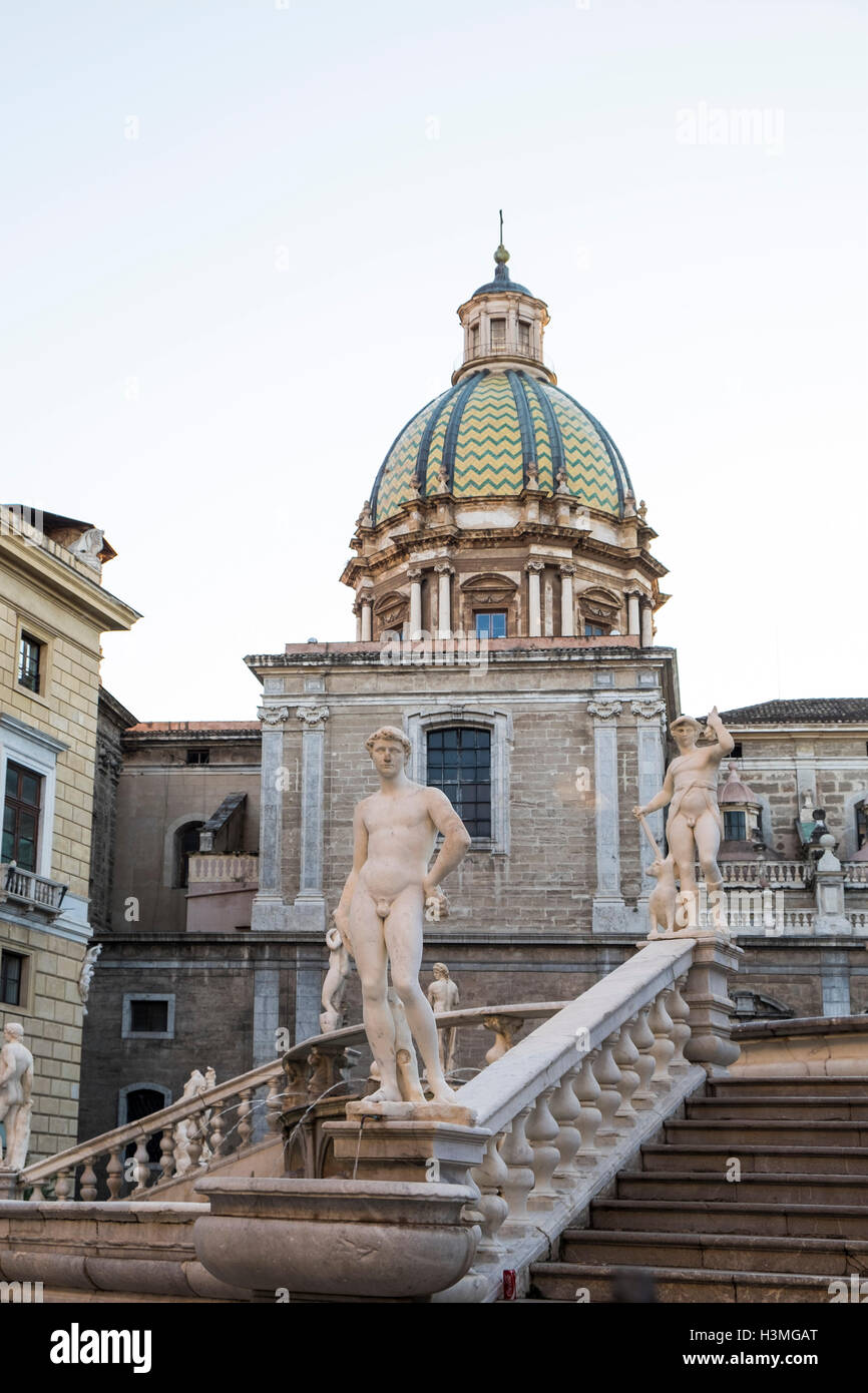 Italy, Sicily, Palermo, Pretoria square Stock Photo - Alamy
