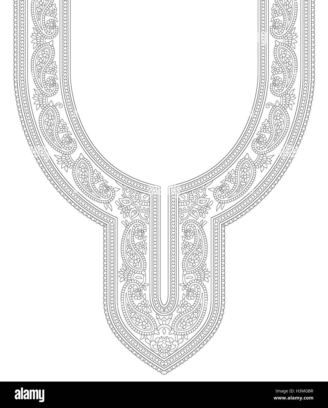 Neck Designs For Salwar Kameez Cut Out Stock Images & Pictures - Alamy