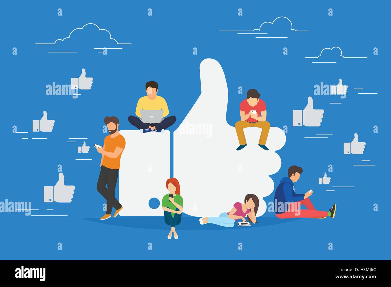 I like it concept illustration Stock Vector Image & Art - Alamy