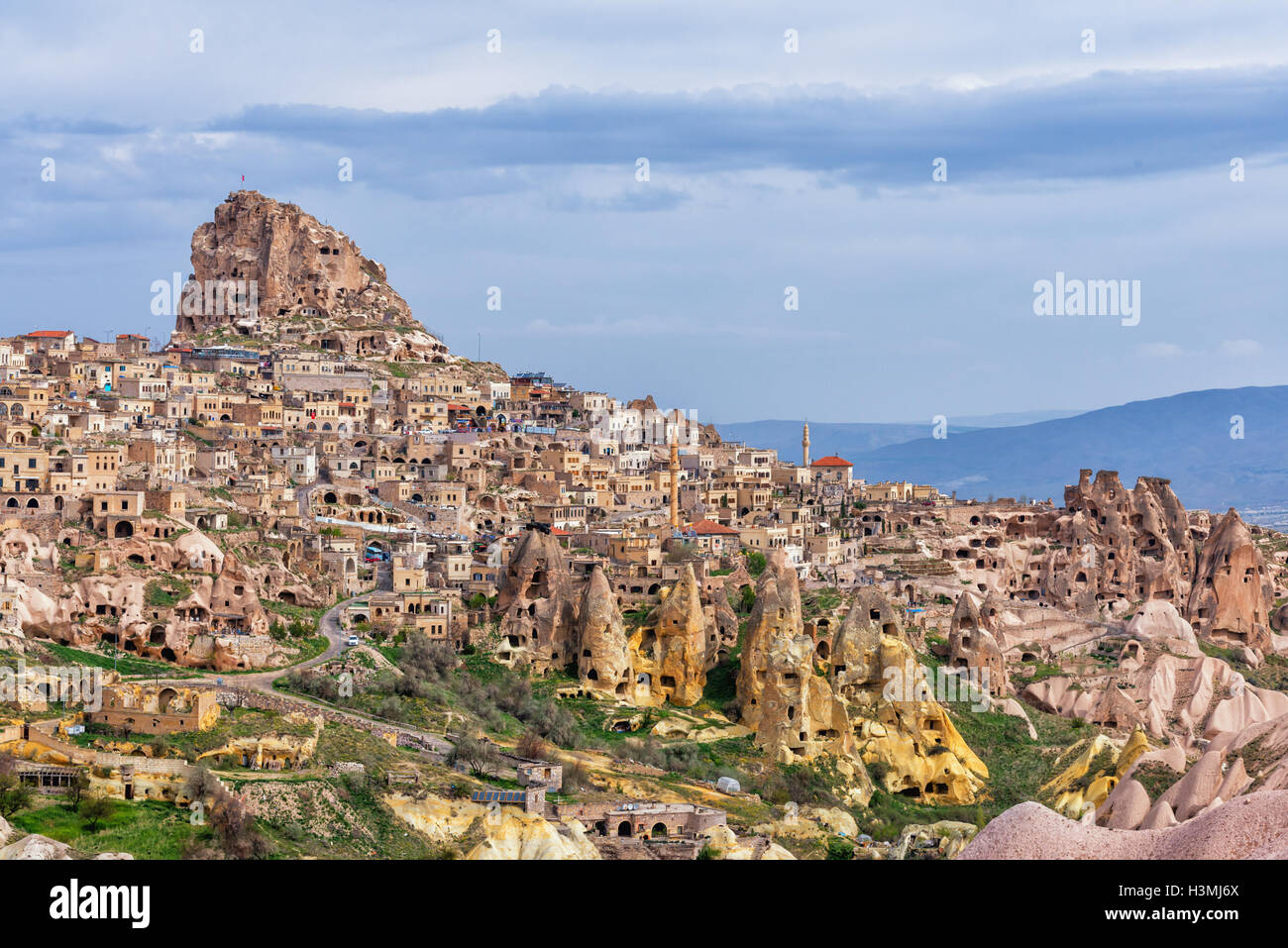 Uchisar castle in Cappadocia, Turkey Stock Photo - Alamy