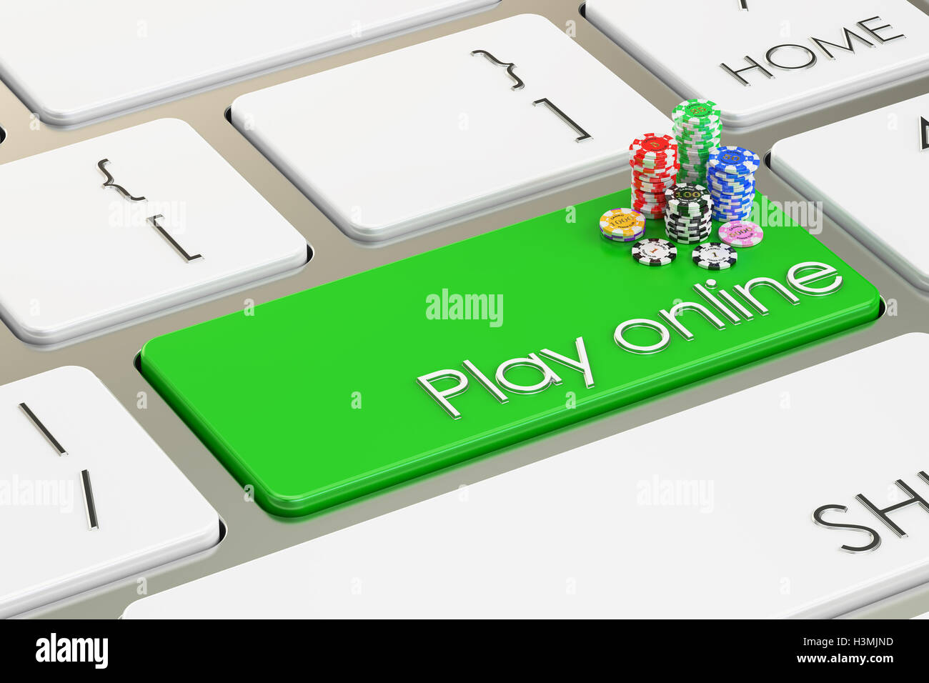 Button play button hi-res stock photography and images - Alamy