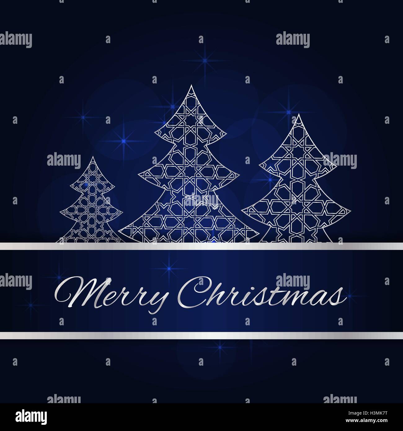 Blue christmas card Stock Vector Image & Art - Alamy