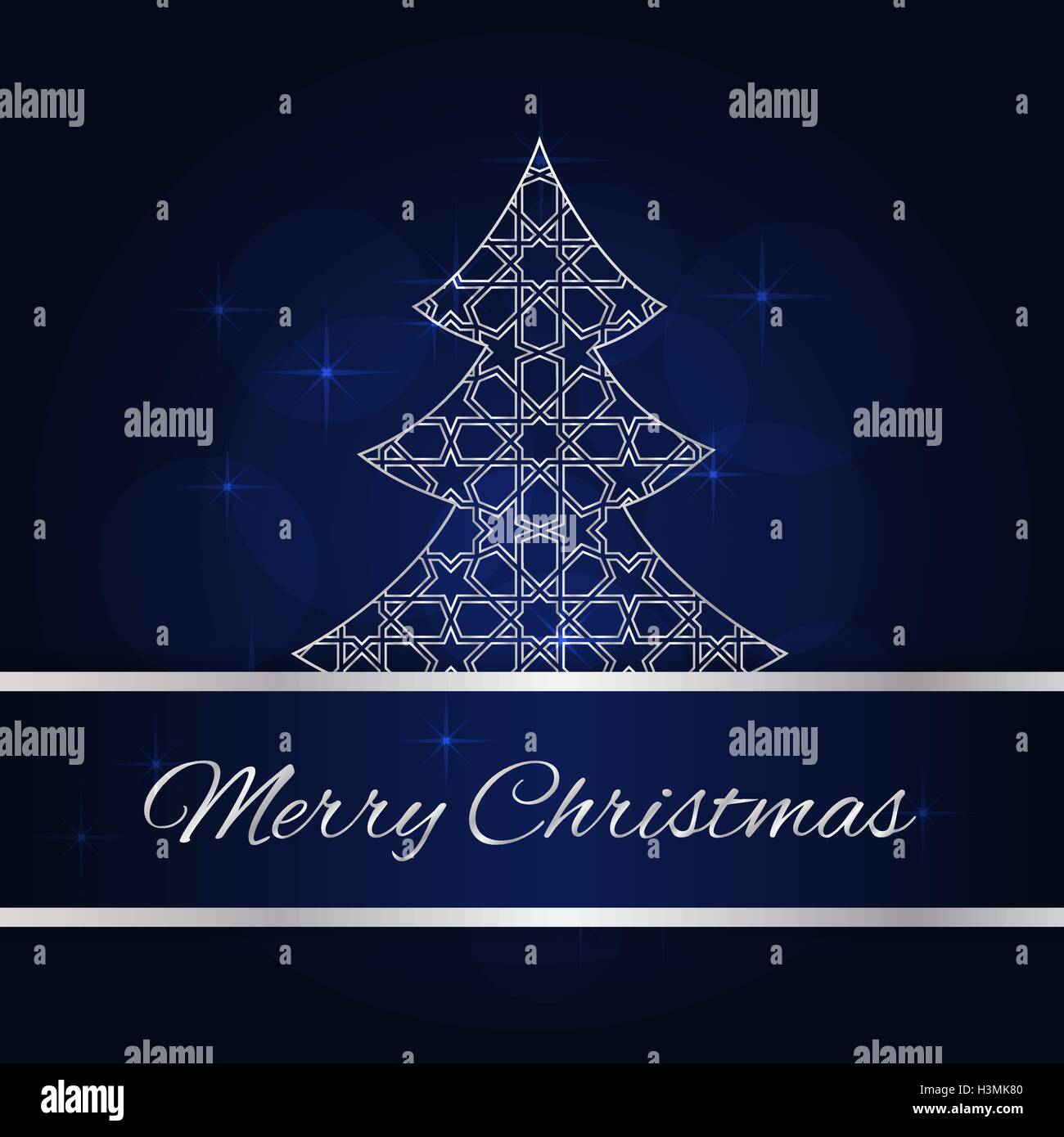 Blue christmas card Stock Vector Image & Art - Alamy