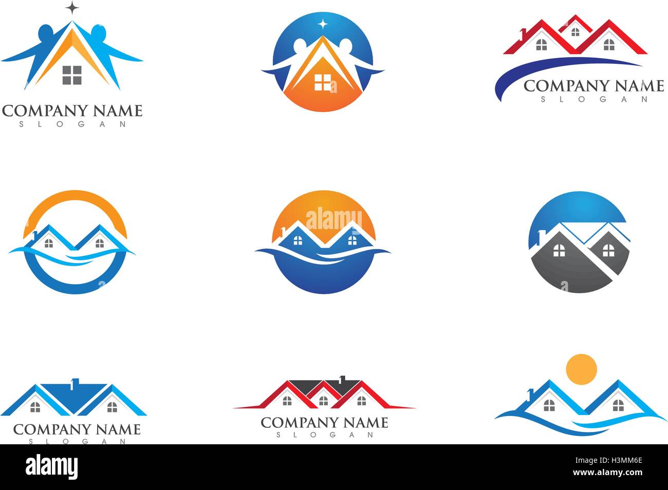 Home and Building Business Property Logo Template Stock Vector Image ...