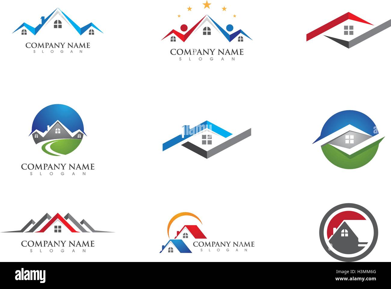 Home and Building Business Property Logo Template Stock Vector Image ...