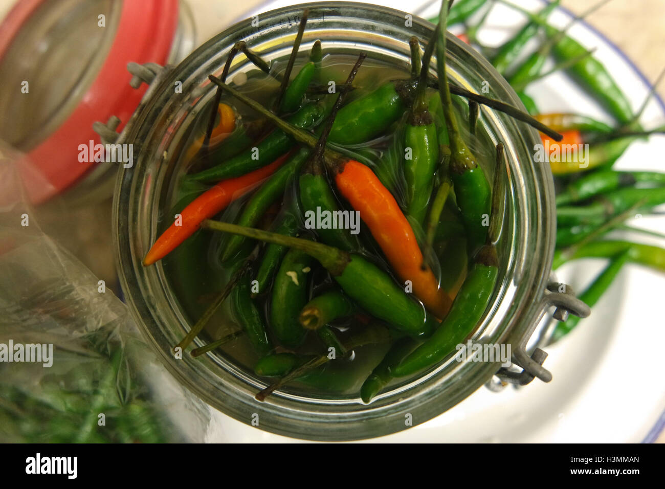 Pickled chillies hi-res stock photography and images - Alamy