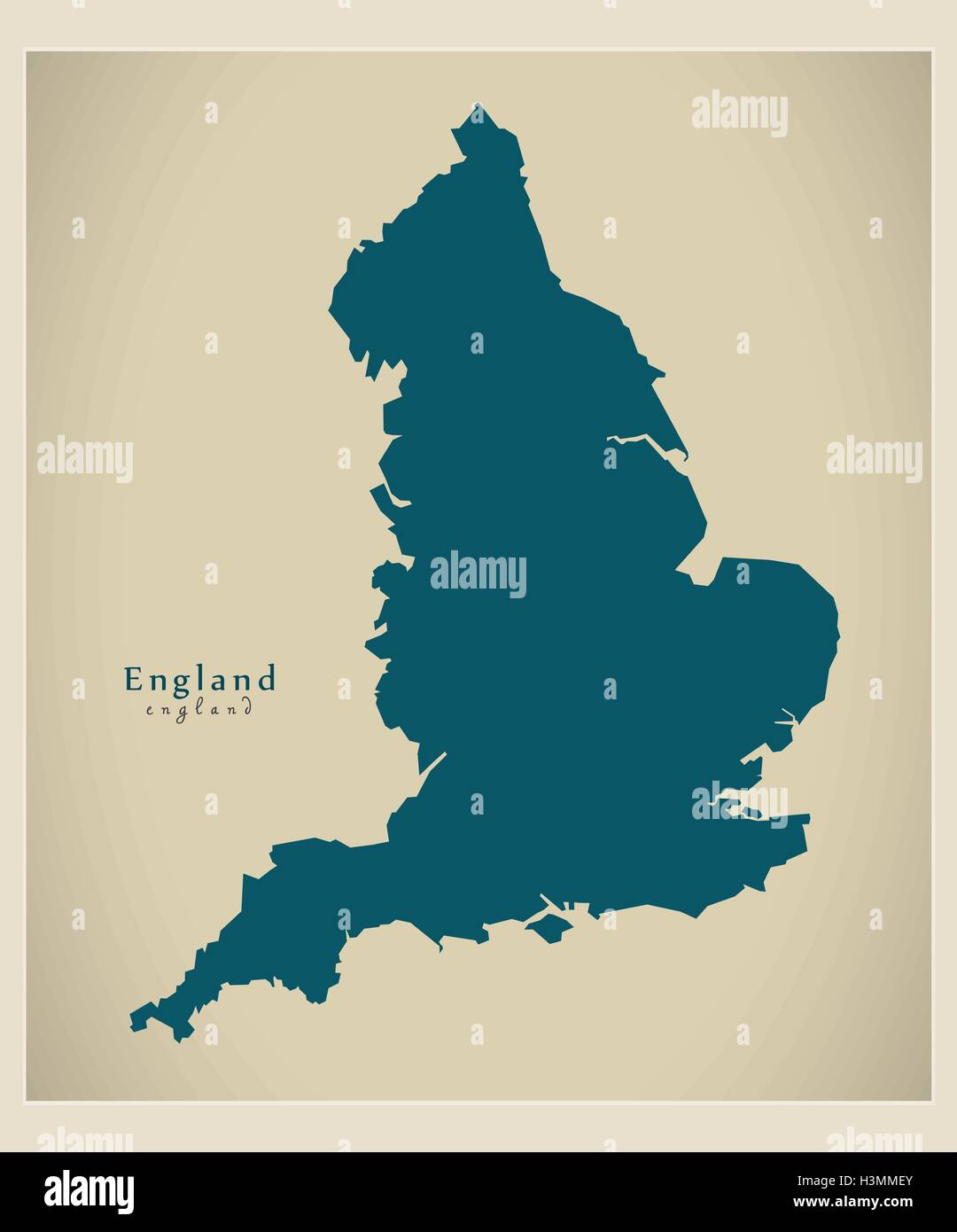 England Counties Map Stock Vector Images - Alamy