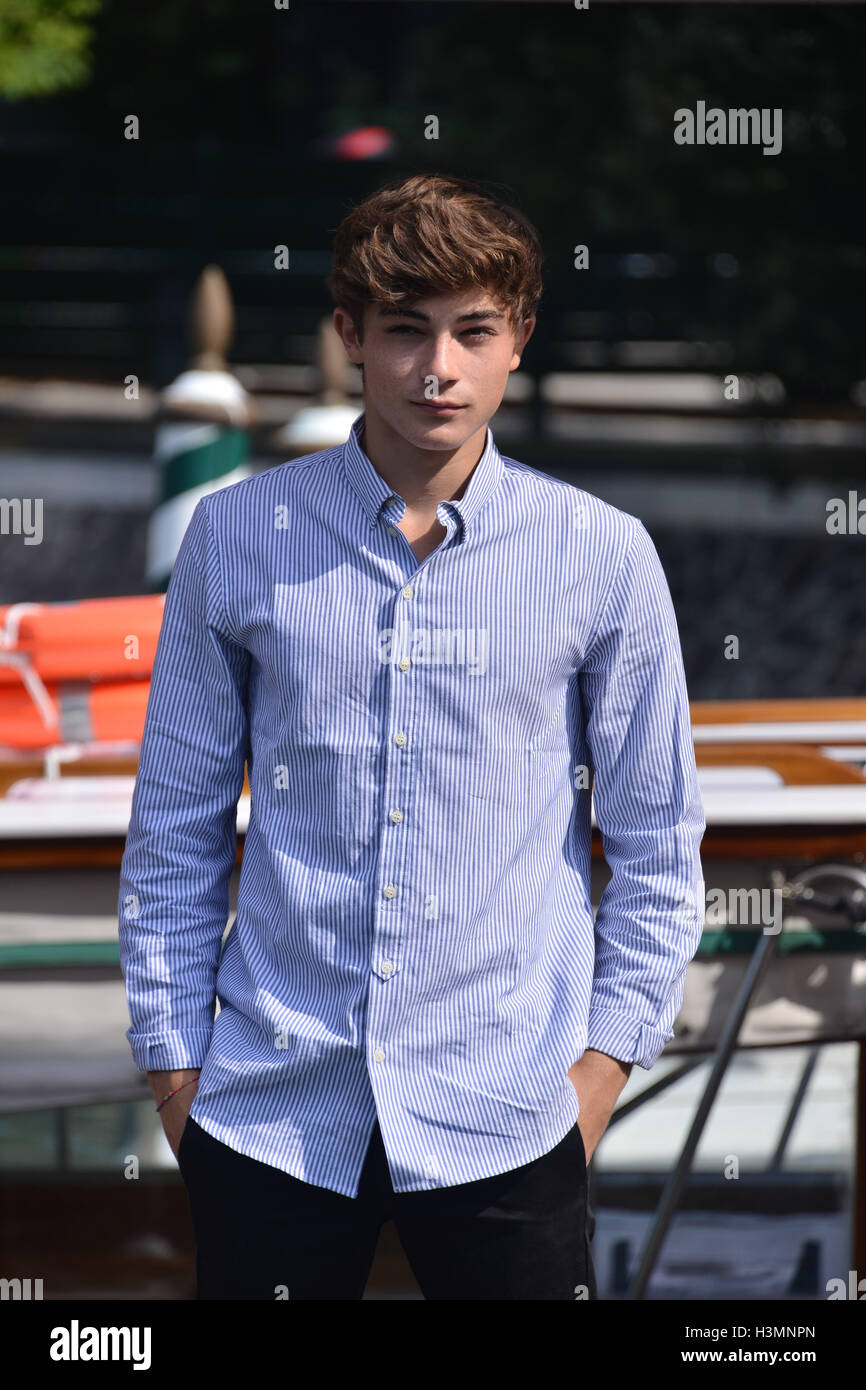 73rd Venice Film Festival - Celebrity Sightings Featuring: Federico Russo Where: Venice, Italy ...