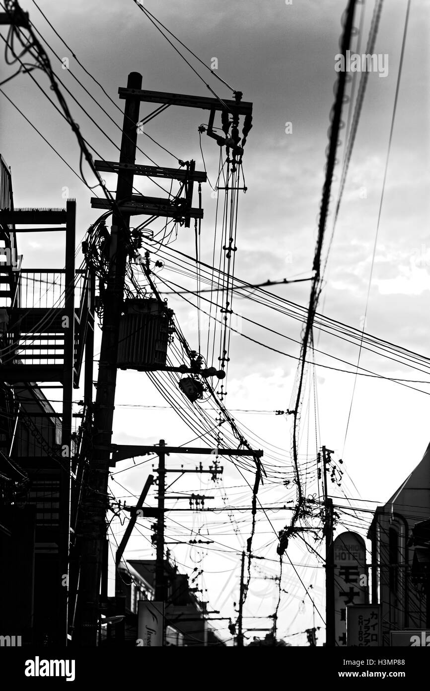 Japan cables hi-res stock photography and images - Alamy