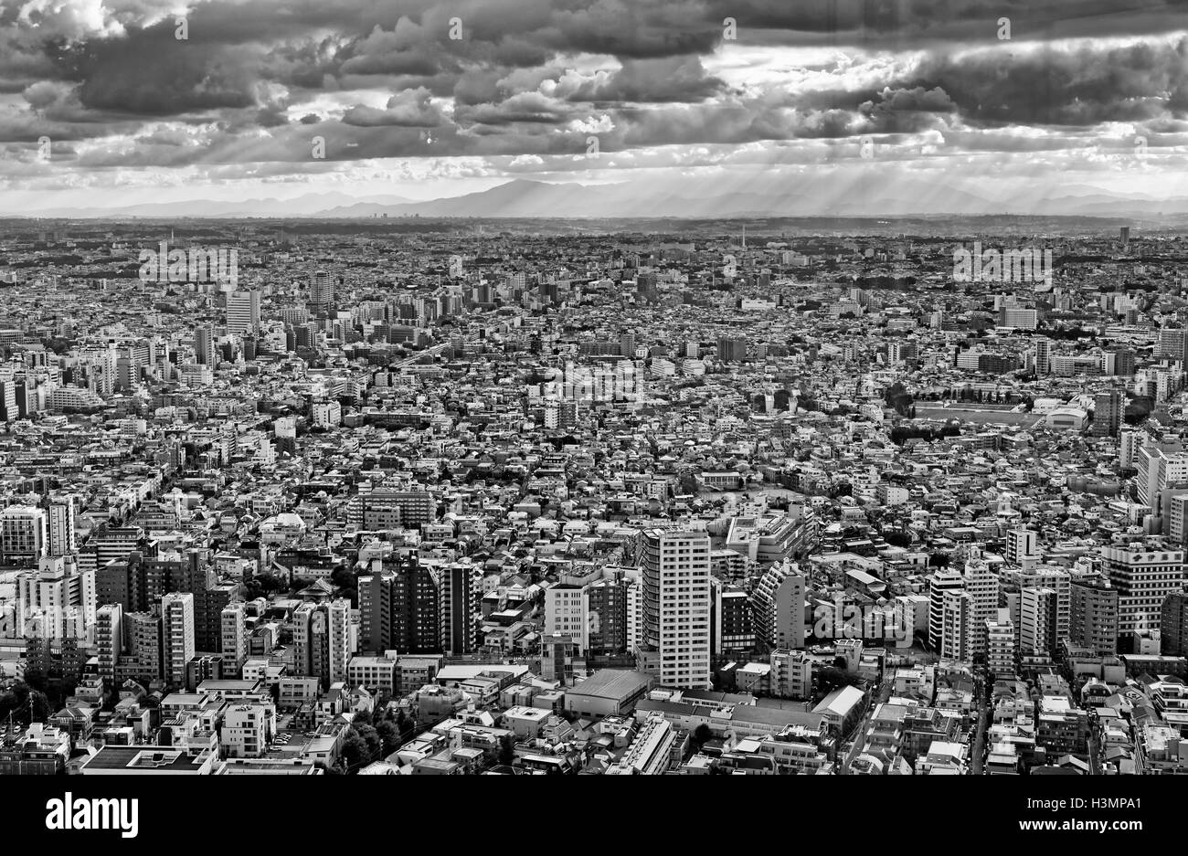 Urban sprawl aerial asia hi-res stock photography and images - Alamy